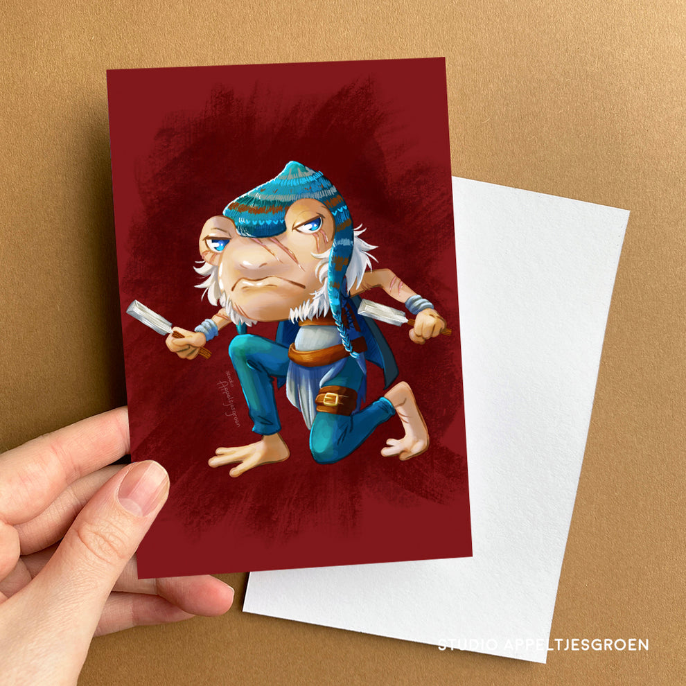 Critical Role | Chetney Pock O'Pea mini print – Studio Appeltjesgroen