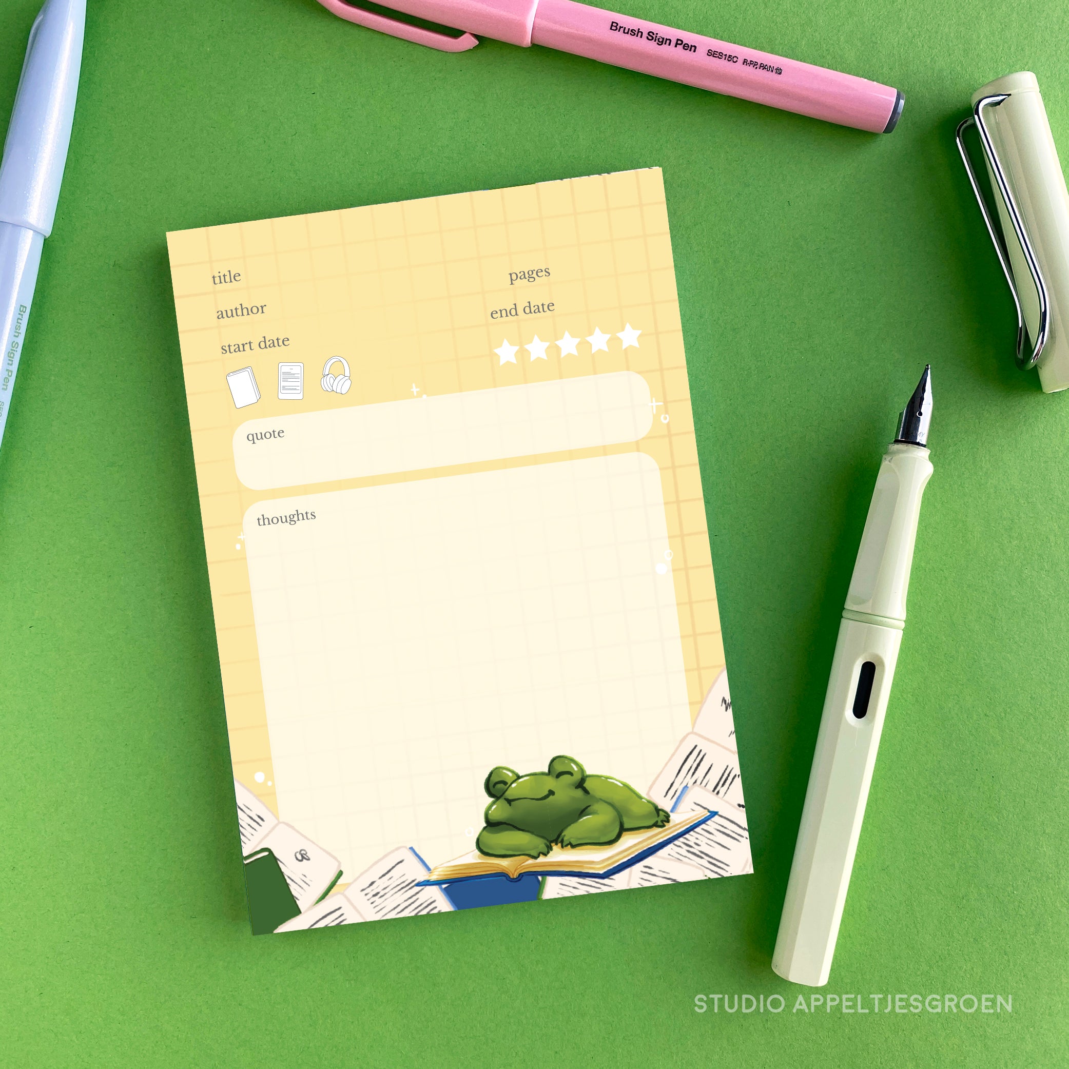 Notepad | Reading Tracker – Studio Appeltjesgroen